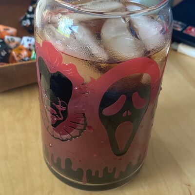 Scary Movie Horror Film Cup / Beer Can Horror Glass / Horror Movie ...