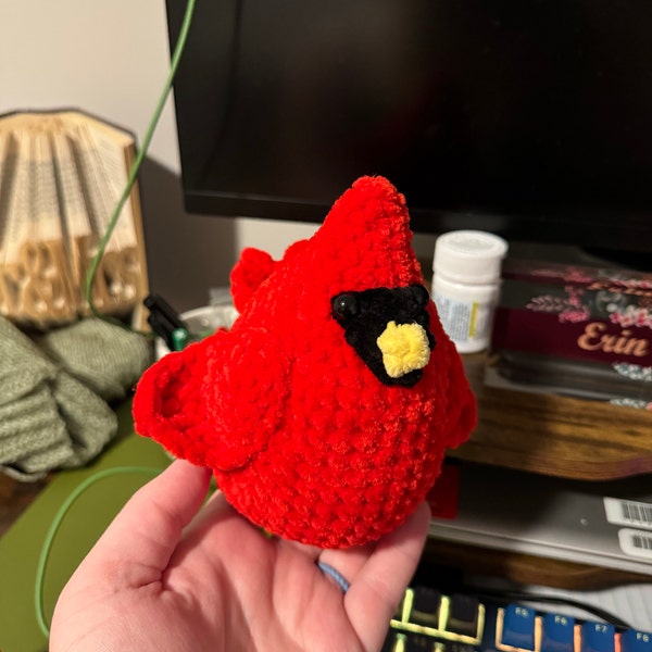 Chubby Cardinal Pattern - Bird Amigurumi - Easy Beginner Crochet ...