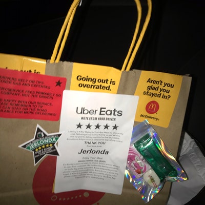 350 Personalized Labels Doordash, Grubhub, Ubereats, Spark Delivery ...