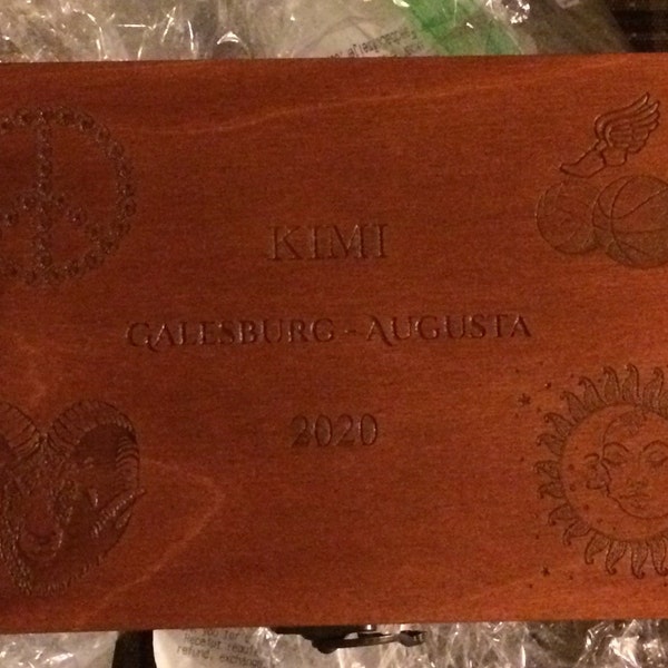 Custom Quote Wooden Box, Custom Poem on Box, Memory Box, Engraved Quote ...