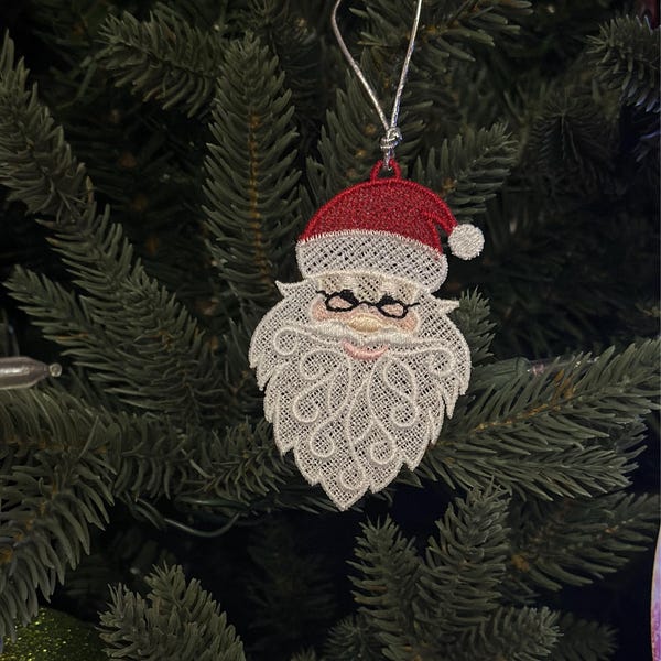Elegant Lace 12 Days of Christmas Embroidered Ornaments, Ornate Elegant ...