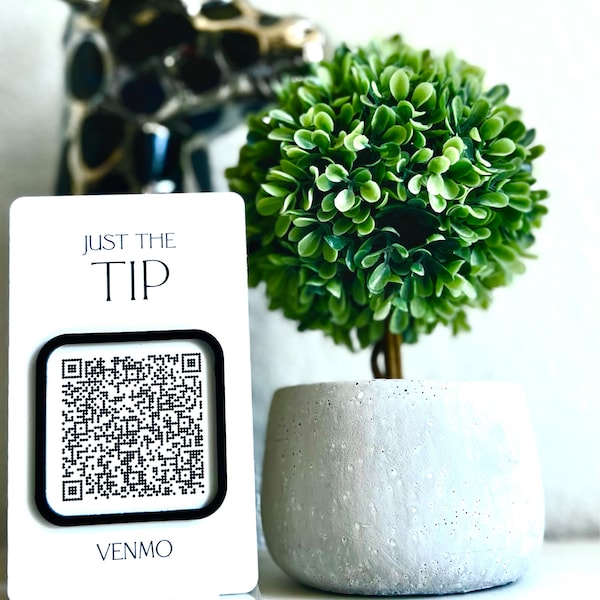 QR Code Sign Mini Stocking Stuffer - Scan to Pay Sign - Social Media ...