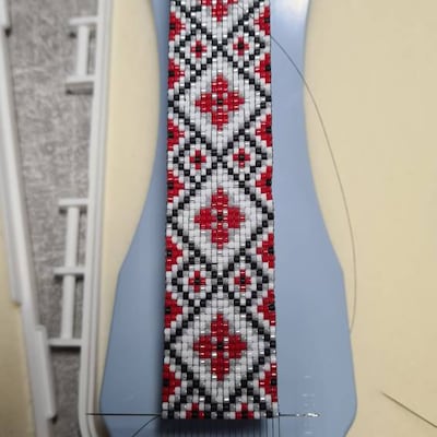 Cow Print Loom Bead Patterns for Bracelets Black and White - Etsy