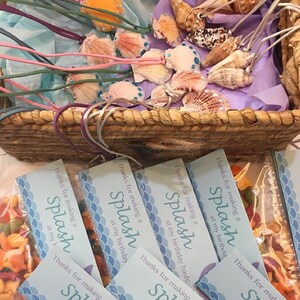 Mermaid Birthday Bag Toppers DIY Editable Treat Bag Labels | Etsy