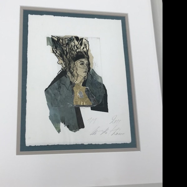Original Drawing, "hommage à Leonora Carrington Iv", Mixed Media on ...