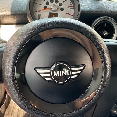Custom Steering Wheel Gel Overlay Emblem Badge Sticker Fits All MINI ...
