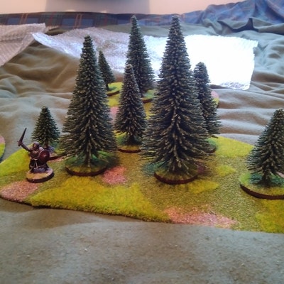 Wargame Terrain Forest Trees Set PAINTED Miniature Wargaming & RPG ...