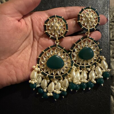 Pakistani Indian Punjabi Gold Polki Nath Nose Ring Nathni Dilkash ...