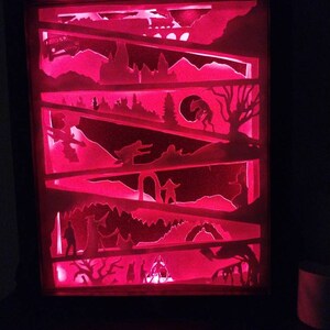 Animal Jungle Shadow Box SVG PDF PNG Paper Cutting Instant Download ...