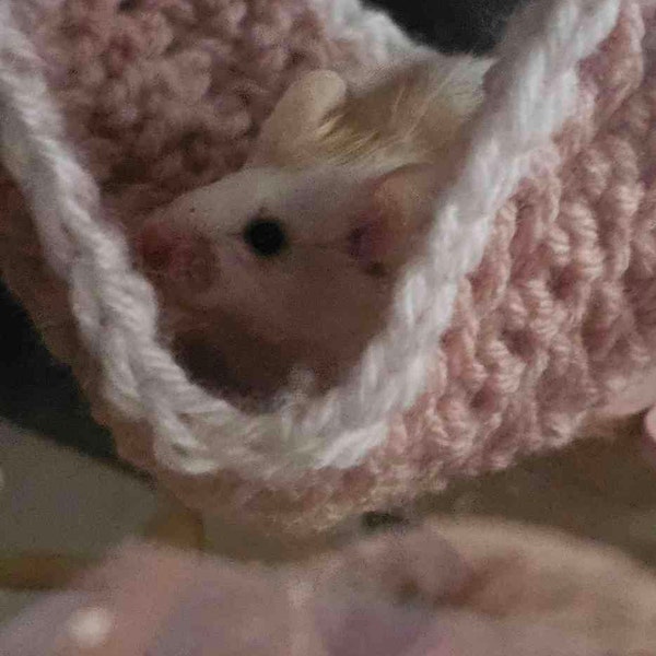 Mouse Hanging Hammock for Small Animals Cage Hammock for Multiple Mice ...