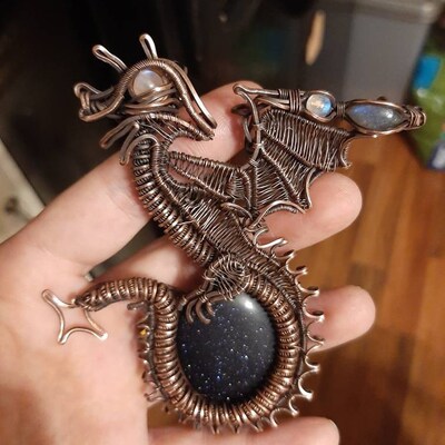 Wire Wrap Tutorial, Wire Wrapping Tutorial, Pattern by Wirearttutorials: Dragon Pendant, DIY ...