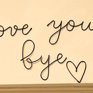 GOOD NIGHT Wire Word / Handmade Sign / Wall Wire Sign / Home - Etsy UK