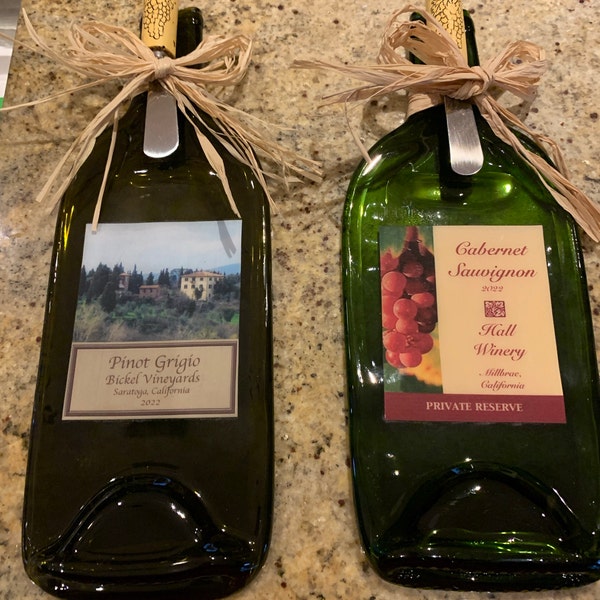 Wine Bottle Cheese Board - Personalized With Your Name - Etsy