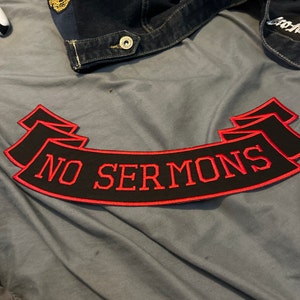 4 Piece Biker Patch Set Top & Bottom Rocker Square Name Tag Custom ...