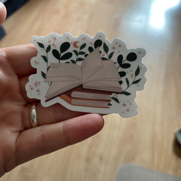 Open Magical Books Waterproof Sticker | Bookish Kindle and Water Bottle ...