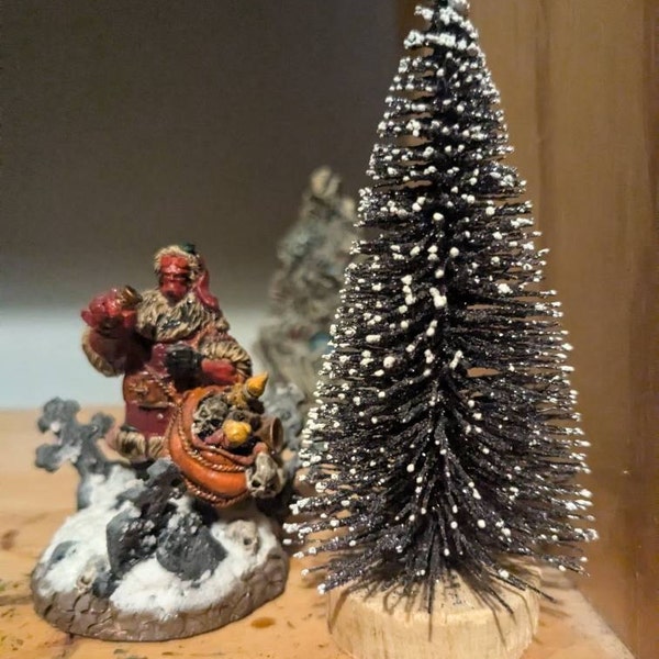 9 Size of Snowy Green Mini Christmas Trees, Small Christmas Trees ...