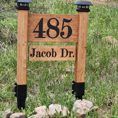 Personalized Address/driveway/entrance Signs, Made to Order, Custom ...