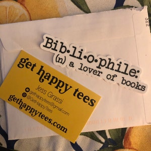 Bibliophile Sticker A Lover of Books Book Addiction - Etsy