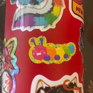 Y2K Cat Sticker Kitty Heart Sparkly Glitter Rainbow Stars Kawaii - Etsy