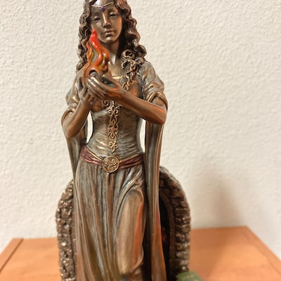 Triple Moon Goddess Maiden Mother and Crone Cold Cast Resin Bronze ...