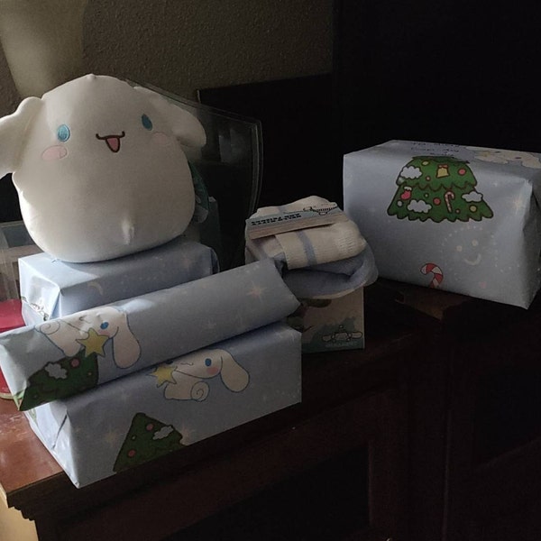 Premium Anime Wrapping Paper, Gojo Wrapping Paper, Geto Christmas Wrap ...