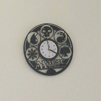 Magic the Gathering Vinyl Record Wall Clock 12 Inch Popular Card Game ...