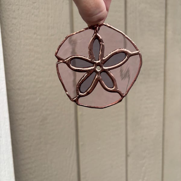 Stained Glass Sand Dollar Paint Brush Stained Glass Pattern, Digital ...