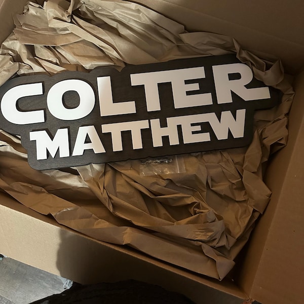 Custom Wooden Outline Name Sign - Etsy