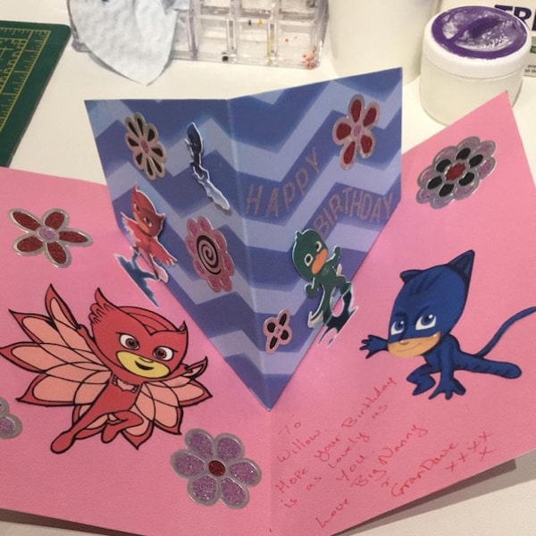 Hero Time Digital Paper Inspired by PJ Masks. Designs Include Owlette ...