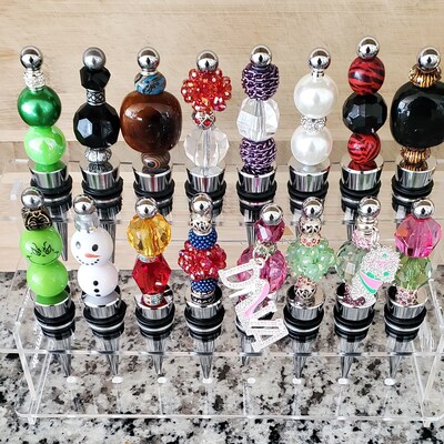 Wine Bottle Stopper Display Stand - Etsy
