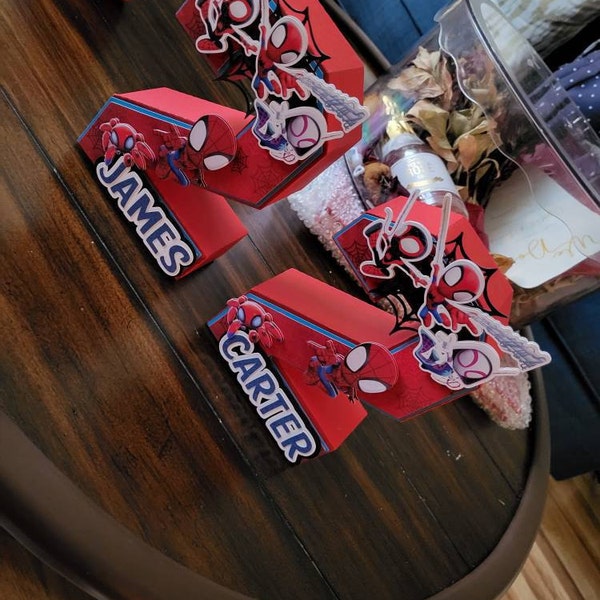 Spidey and His Amazing Friends 3D 7” Letters or Numbers | Spidey Party ...
