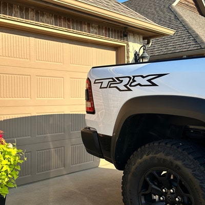 RAM TRX Bedside Decals TRX Eating Raptor Easter Egg Logo set of 2 - Etsy