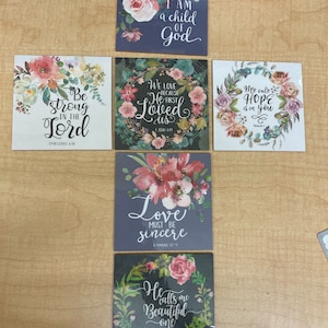 1x1 Inch 25mm Printable BIBLE VERSES Square Images for Pendants and ...