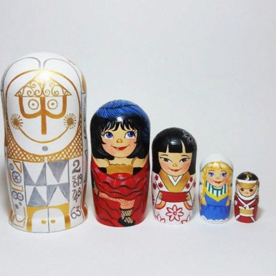 Interior Nesting Doll Modern Matryoshka Minimalist Art Doll - Etsy