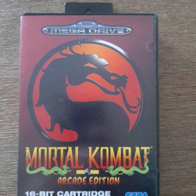 Replacement Cover Mortal Kombat Arcade Edition PAL Hack Version SEGA Megadrive Custom ...