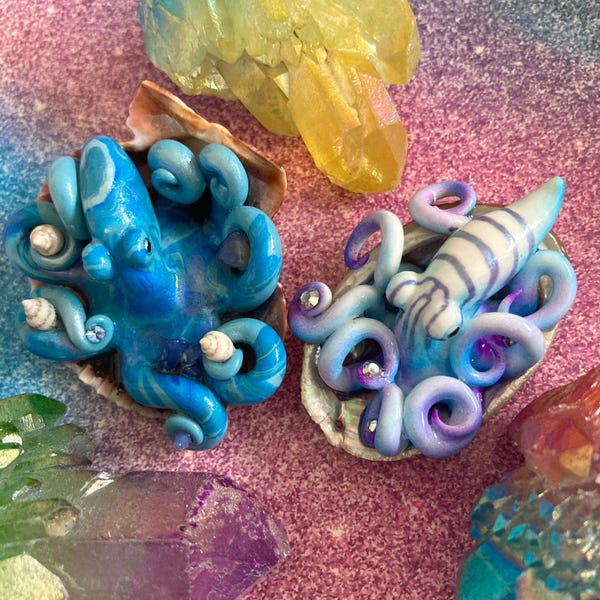 BUCKINGHAM No.33 Octopus Tea Cup Signature Series 3 Handmade Clay ...