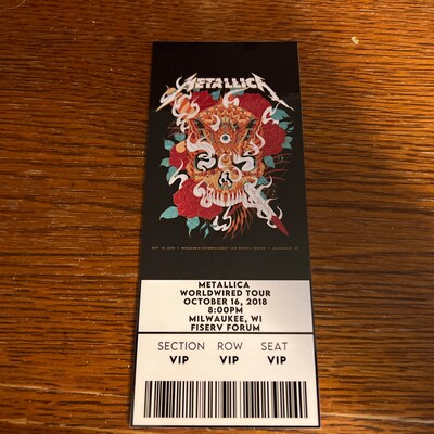 Physical Ticket Custom Personalized Laminated Concert Ticket Souvenir ...