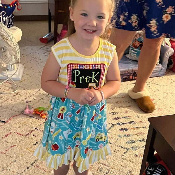 Pre-k Outfit, Pre-k Dress, First Day of Pre-k, Kindergarten Dress ...