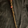 Rose Quartz Crystal Wand -fairy Wand-wizard Witch Wand-nature Wand - Etsy