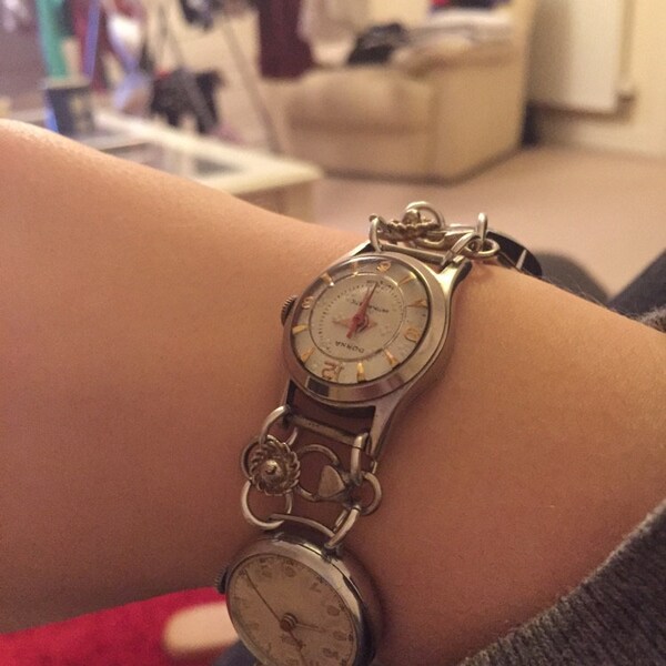 Watch Choker Necklace of Watches Key Compass, Assemblage Eclectic Jewelry, Heavy Metal Hippie ...