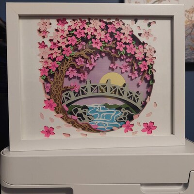 3D Layered Clover Shadow Box Svg Spring Shadow Box Flowers 3D SVG, St ...