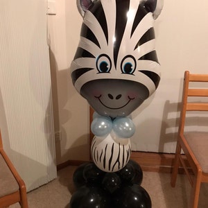 Giant Zebra Balloon Sculpture DIY 4.6ft/1.4m Zebra Balloon | Etsy