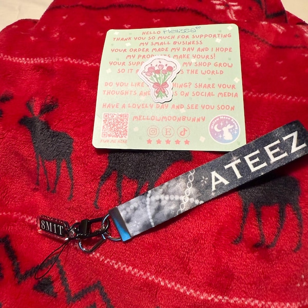 Ateez Lightstick Strap | Ateez Keychain | Atiny Lightiny | Kpop Lanyard ...