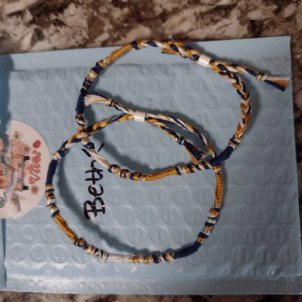 Boho Fringe Cotton Keychain, Case of Stripes Friendship Bracelet ...