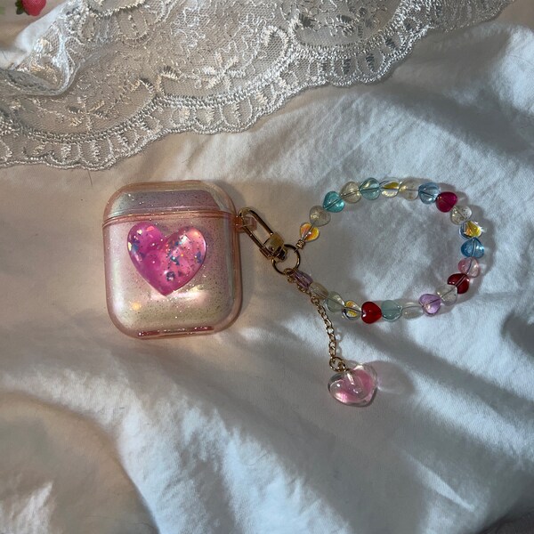 Glittery Heart AirPod Case - Etsy