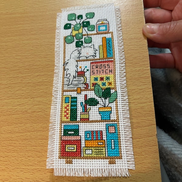 Bookcase Bookmark Cross Stitch Pattern - Lucie Heaton - Digital PDF ...