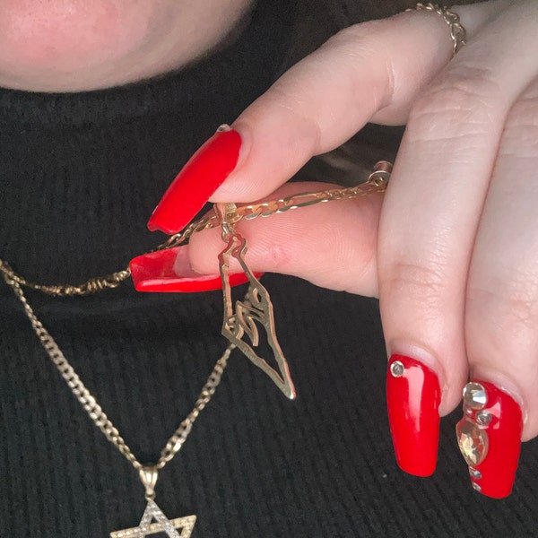 14k Gold Pomegranate Ruby Pendant, Jewish Jewelry, Gold Pendant ...