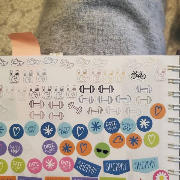 DUMBBELL, Mini Icon, Label Planner Stickers, Bujo, Functional Stickers ...