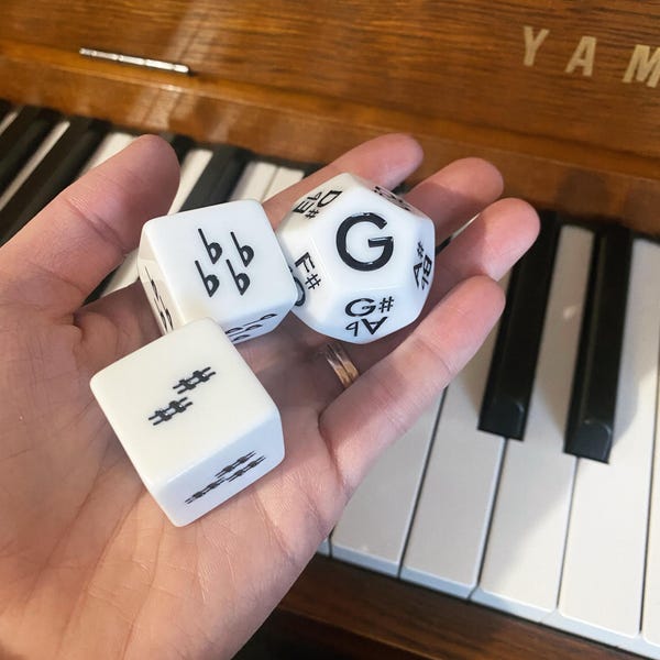 Key Signature Dice Bass Clef - Etsy