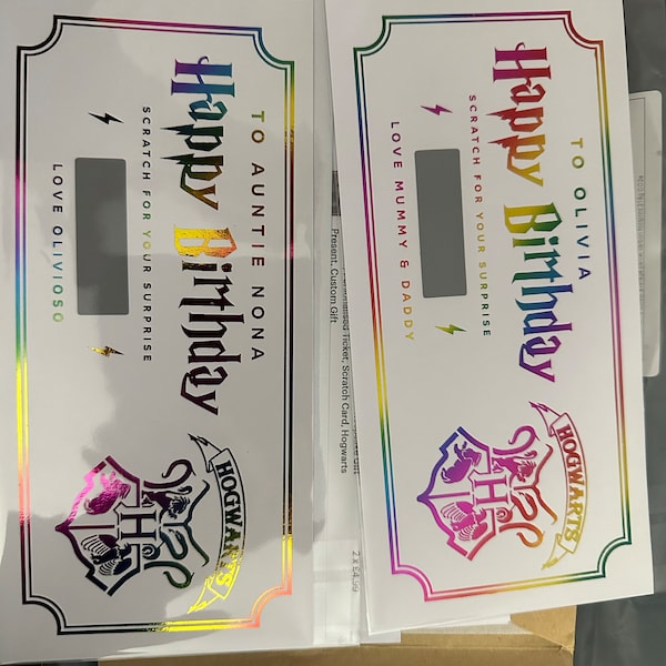 Personalised Foil Festival Keepsake Ticket Voucher, Surprise Customised ...